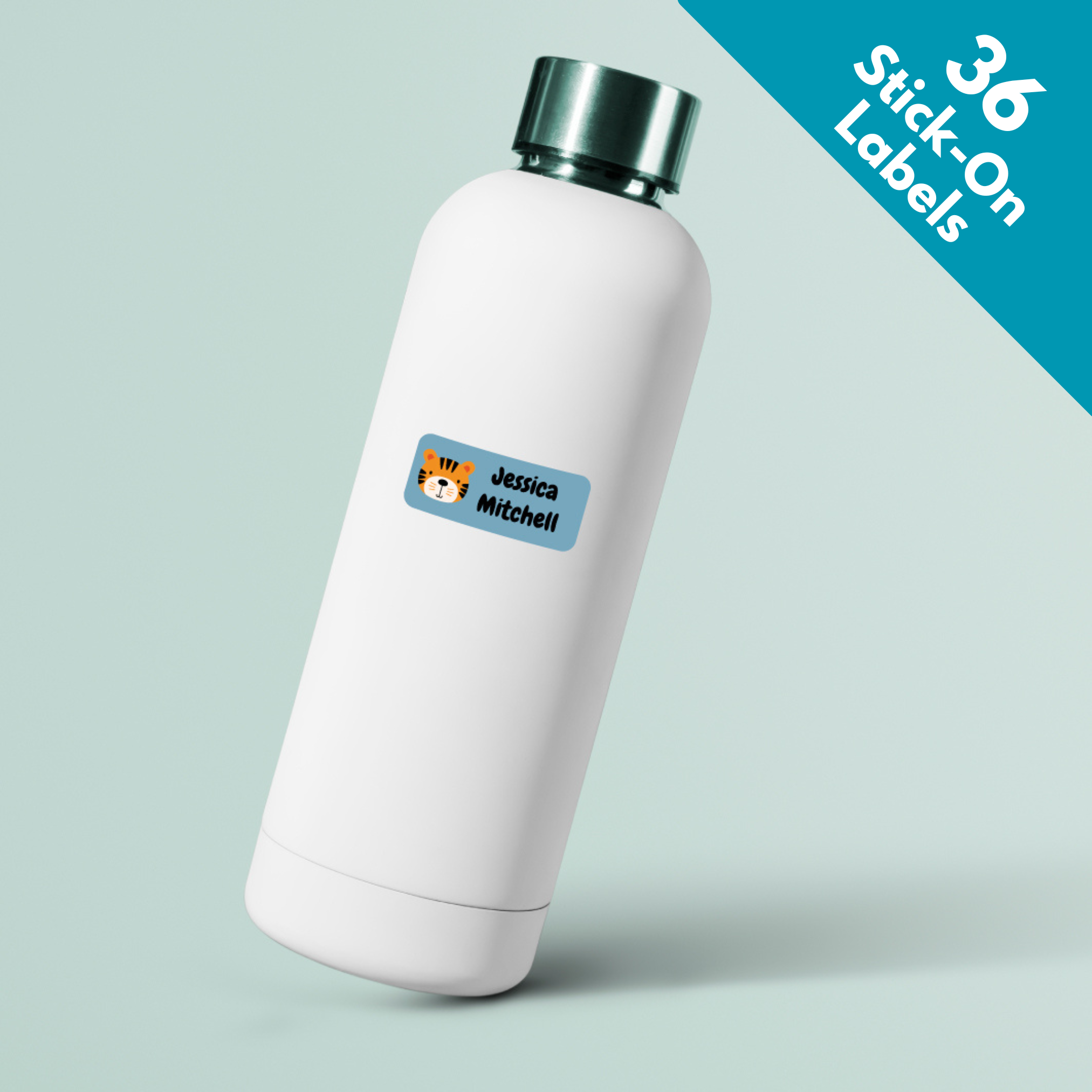 36 Children's Water Bottle Name Labels Stickers Clothes Labels