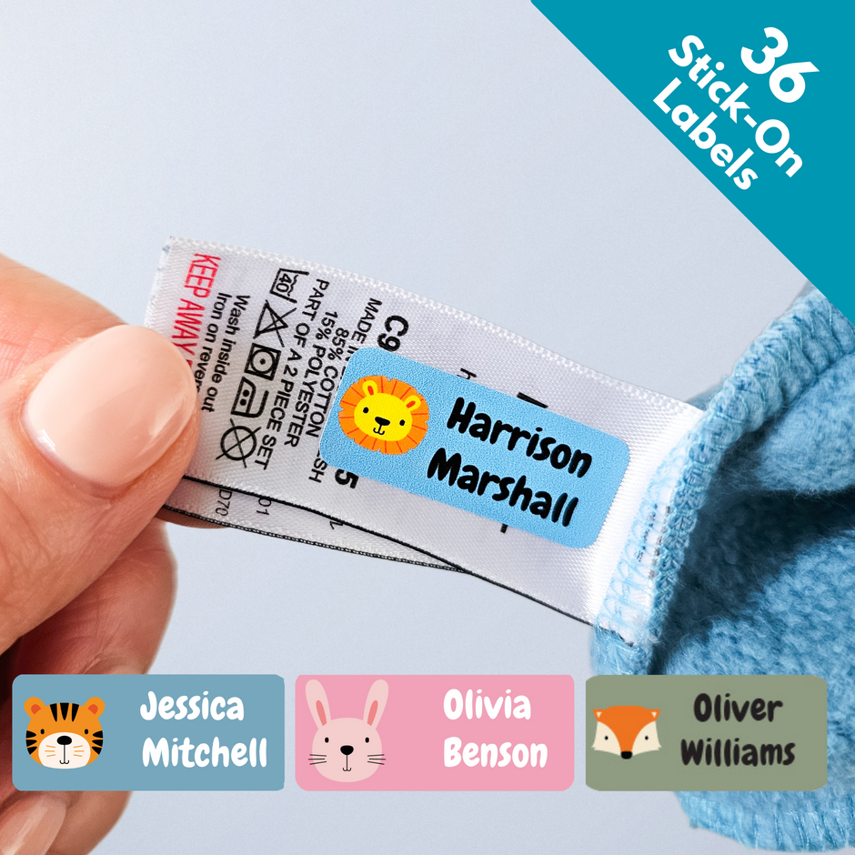 Easy Apply Stick-On Clothing Labels For Clothes: Personalise with Ease