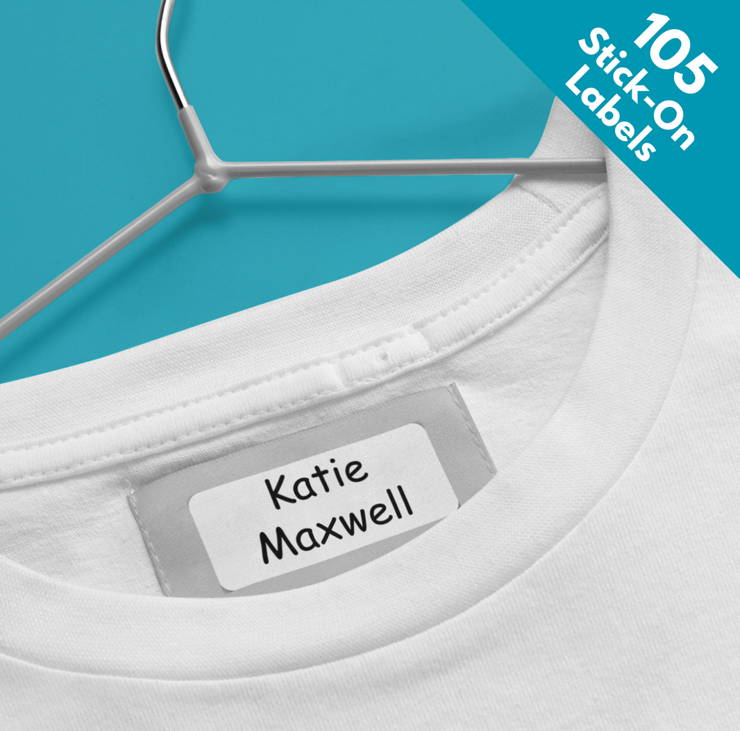 Easy Apply Stick-On Clothing Labels For Clothes: Personalise with Ease
