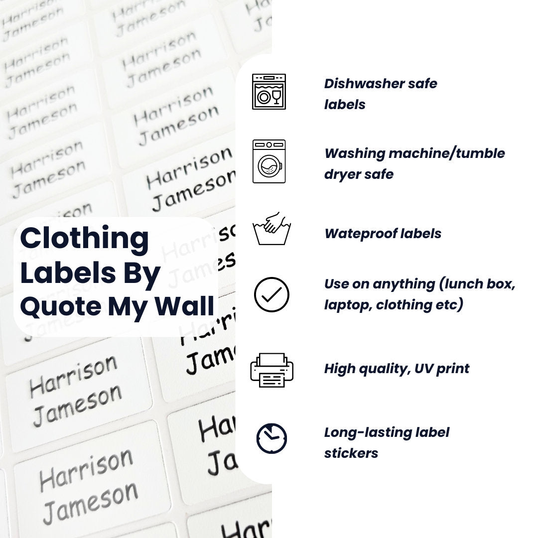 Nursing Home Labels Care Homes | Stick-On Name Tags | Free UK Shipping
