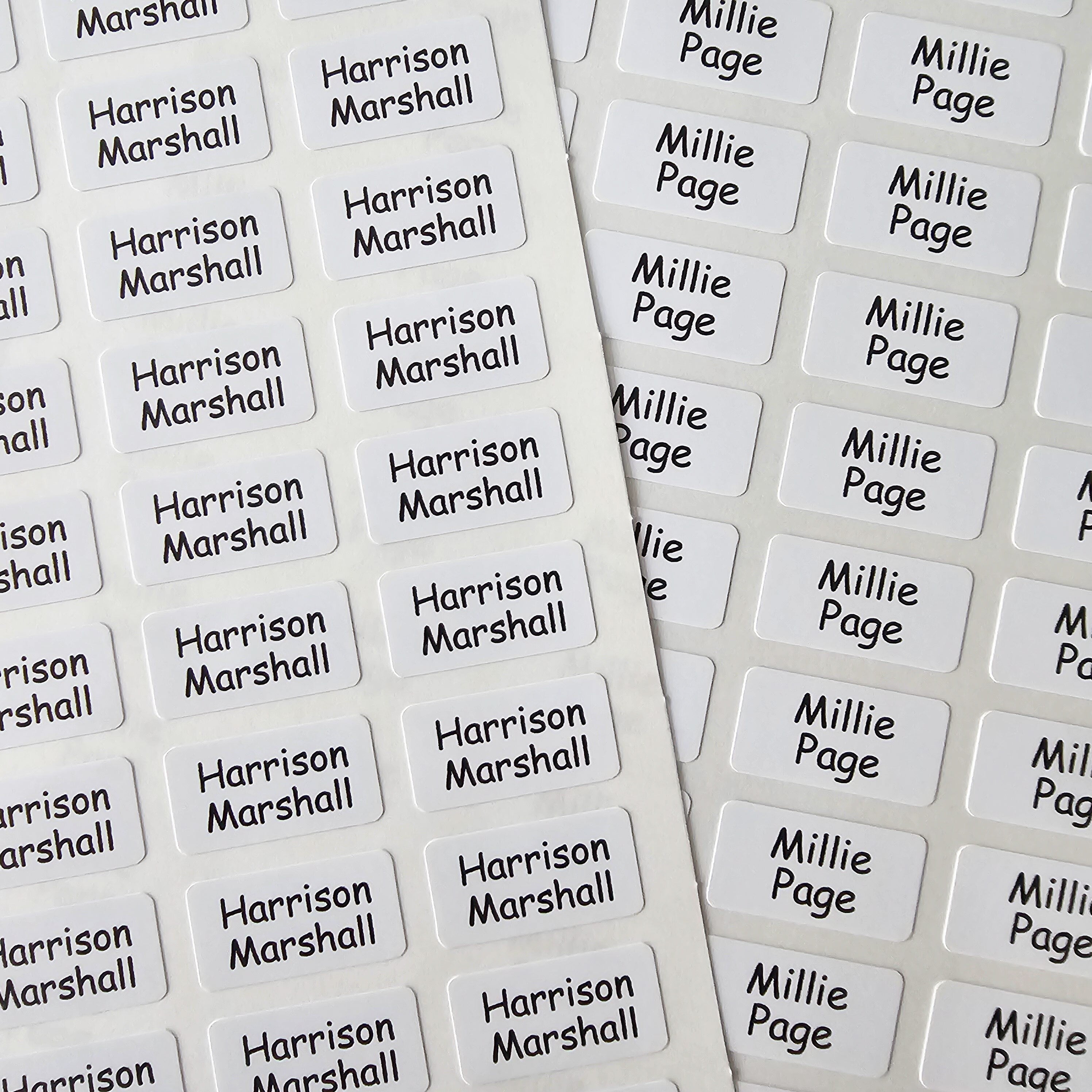 Plain Stick On Name Clothing & Item Labels Clothes Labels