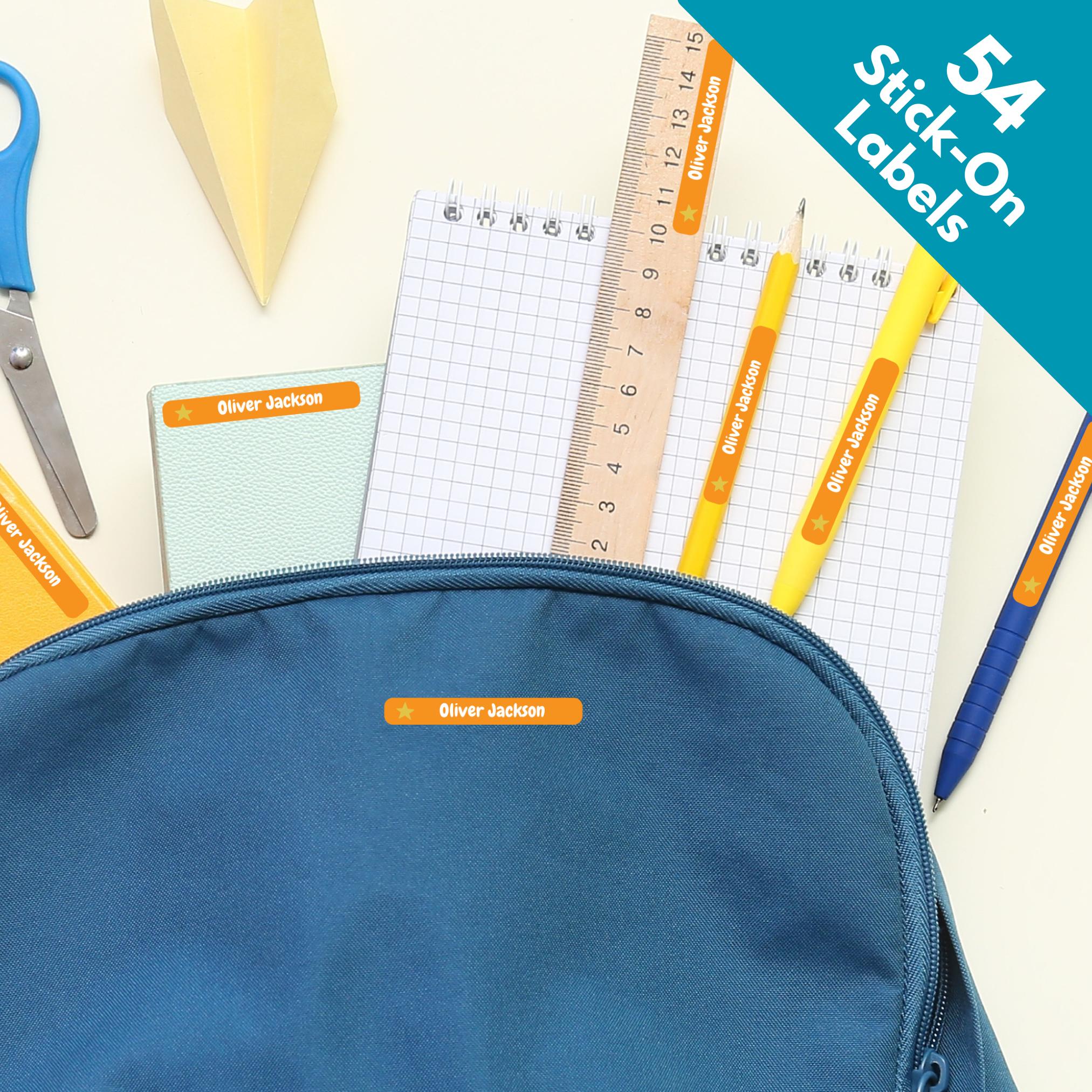 54 x Name Tag Label Stickers For School Items Stationery & Clothing