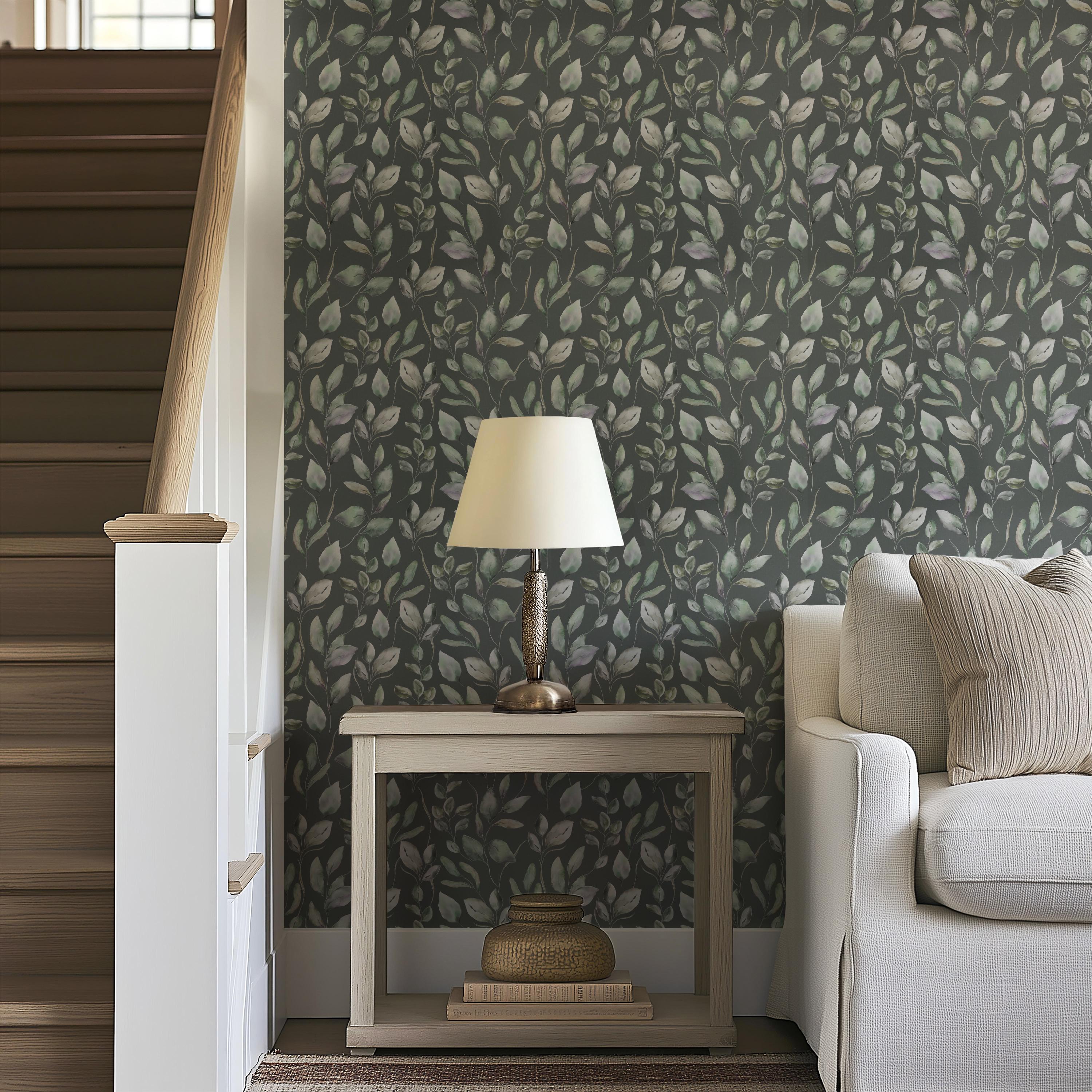 Leafy Green Vines Peel And Stick Wallpaper Removable Renter Friendly S