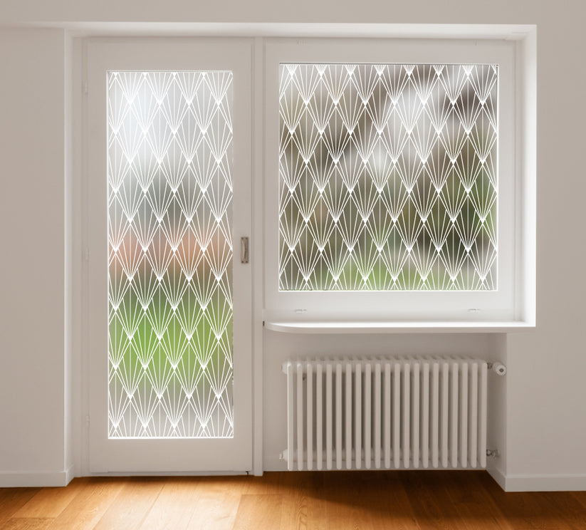 Art Deco Frosted Window Privacy Film