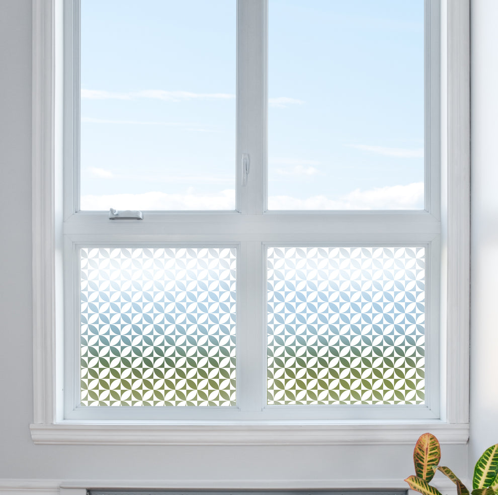 Petal Circle Decorative Frosted Window Privacy Film