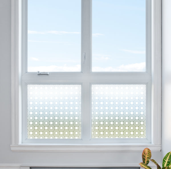 Circle Outline Spots Privacy Frosted Window Film