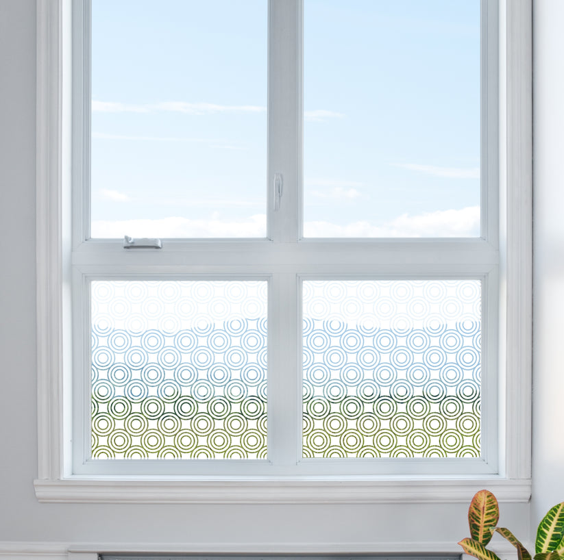 Circle Outline Spots Privacy Clear Window Film