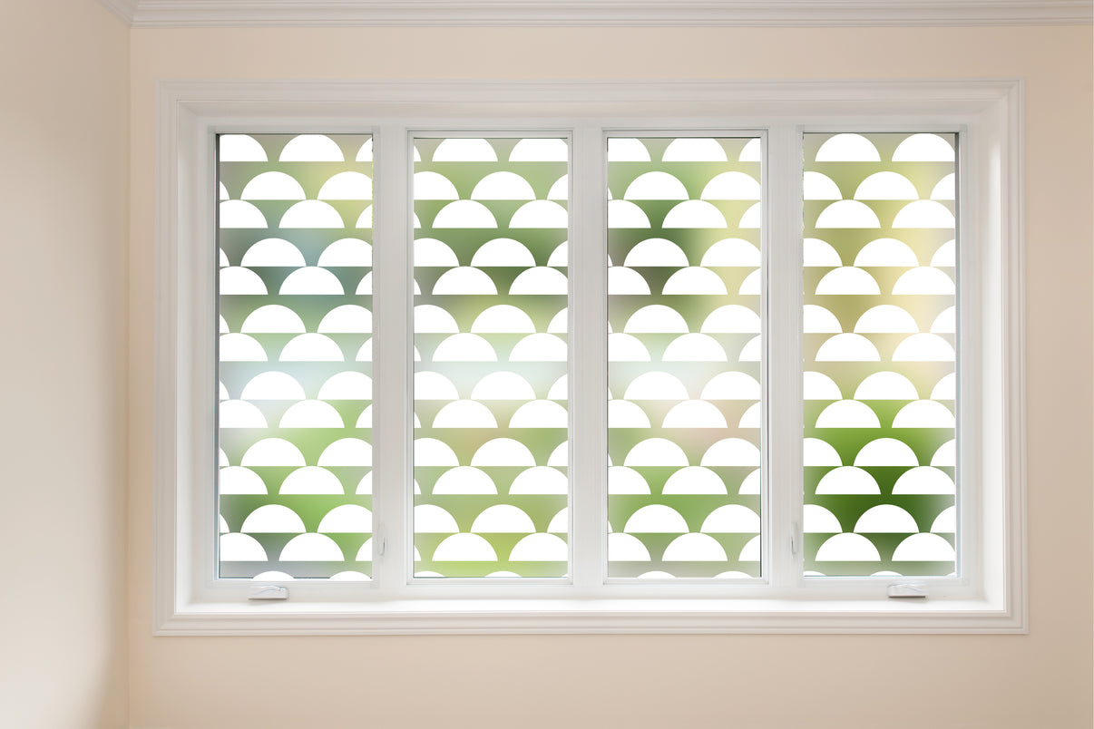 Semi Circle Arches Frosted Glass Film