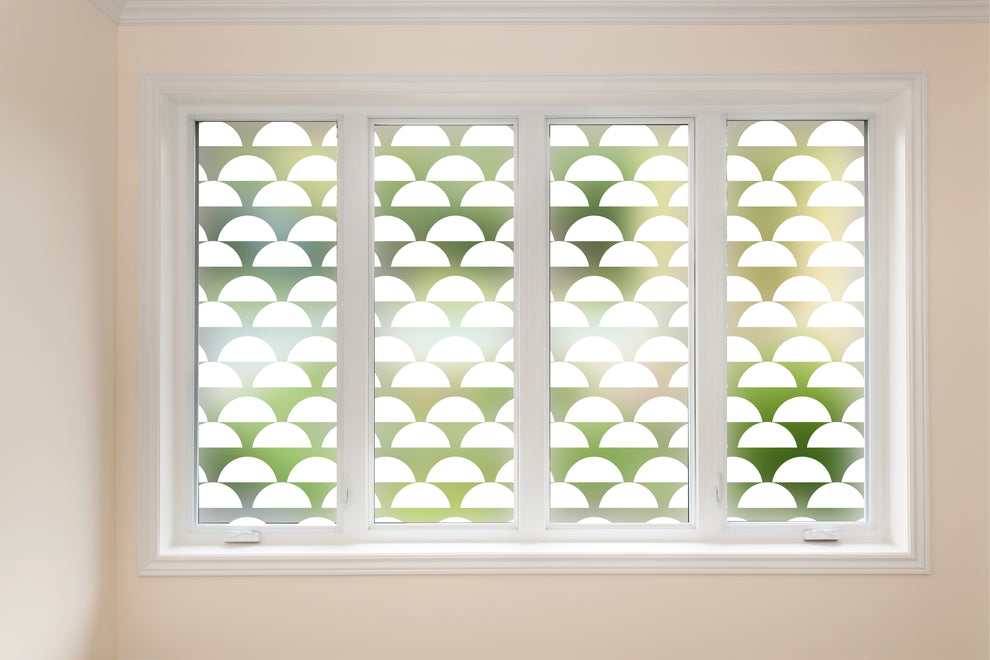 Semi Circle Arches Frosted Glass Film