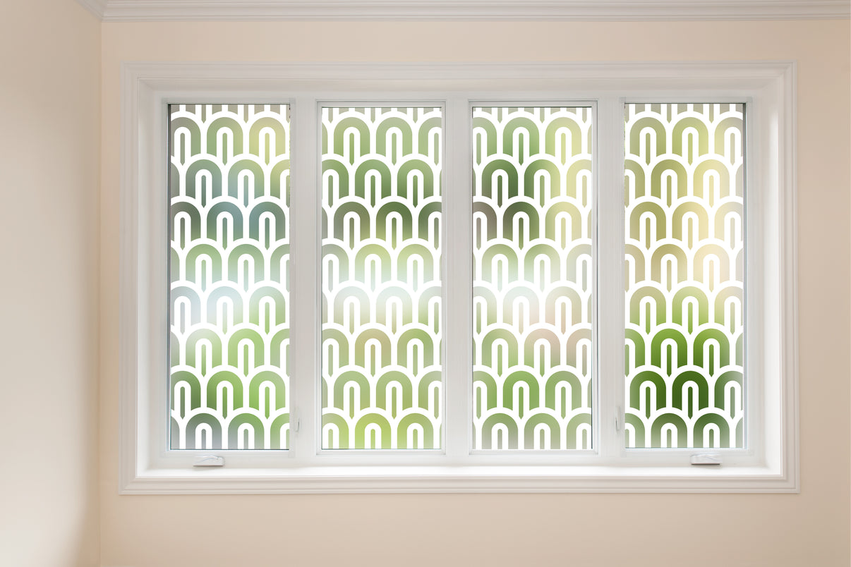 Bold Arches Frosted Window Privacy Film