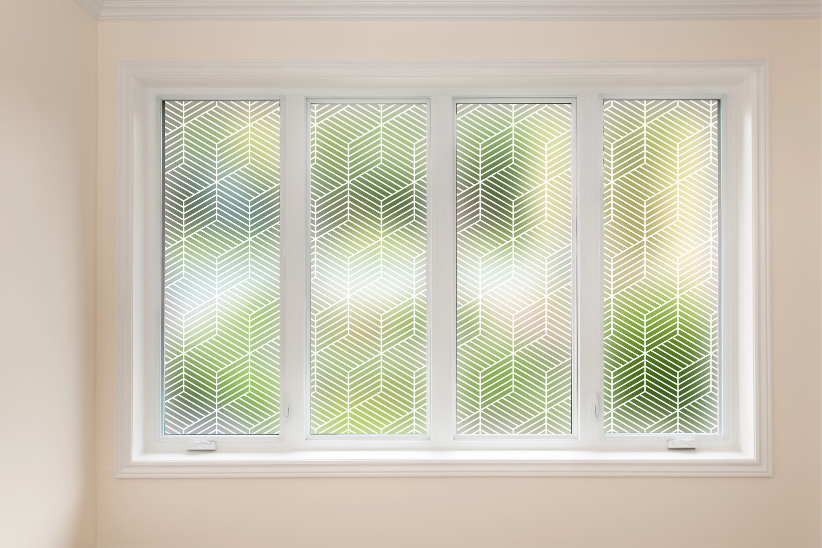 Striped Cube Fine Lines Privacy Frosted Window Glass Film – QuoteMyWall