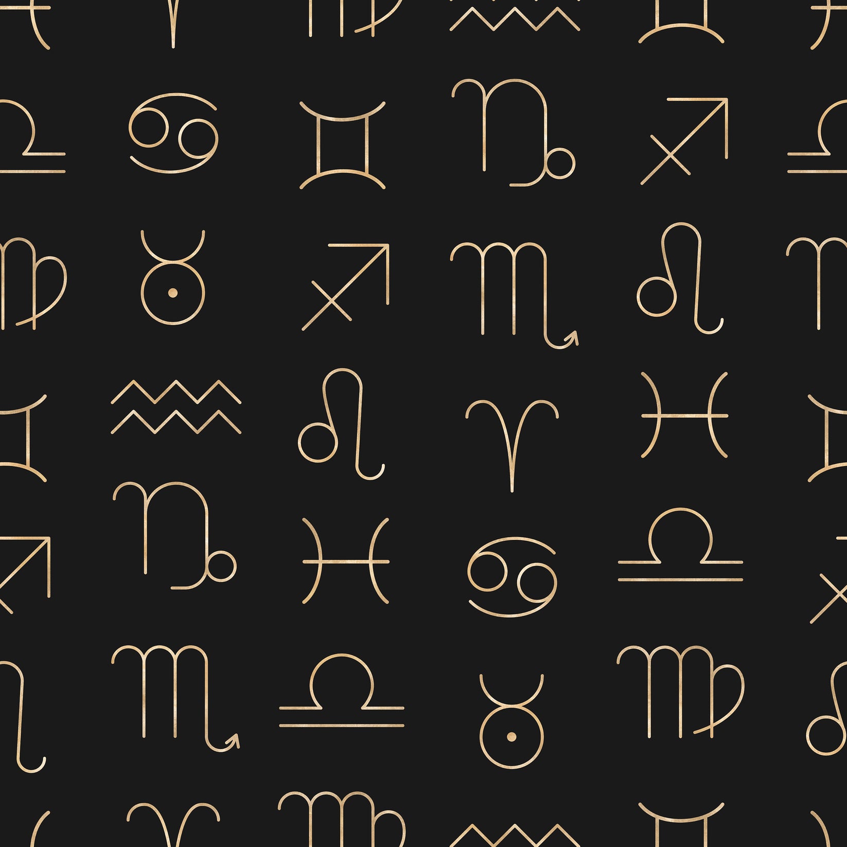 Star Sign Symbols Astrology Self Adhesive Vinyl