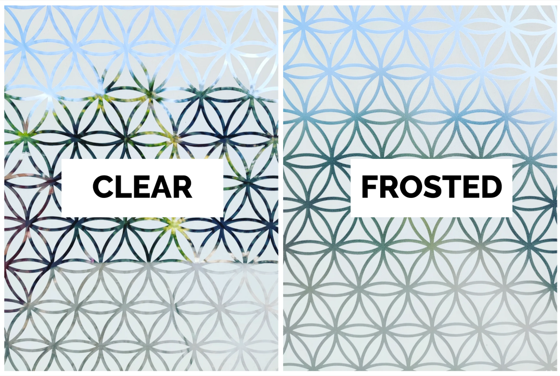 Triangle Star Pattern Decorative Frosted Window Privacy Film