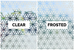 Triangle Star Pattern Decorative Frosted Window Privacy Film