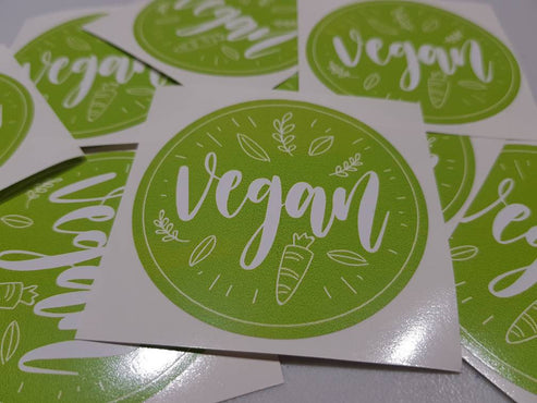 Vegan Sticker, Vegan Stickers, Vegan Gift, Vegan Decal, Laptop Sticker ...