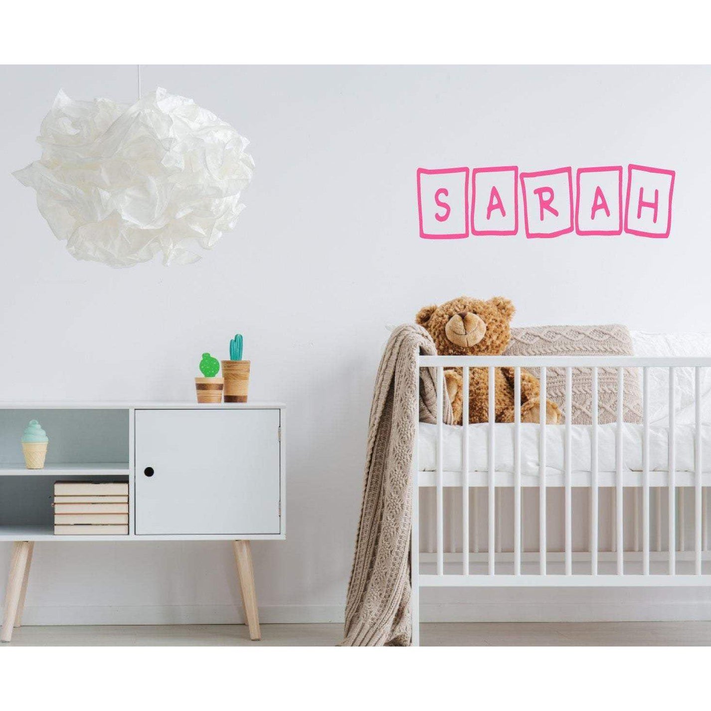 Blocks Custom Name Wall Sticker