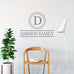 Family Initial & Surname Custom Wall Sticker – QuoteMyWall
