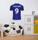 Blue Personalised Football Shirt Wall Sticker – QuoteMyWall