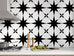 Black Astral Star Tile Stickers