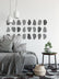24 Large Pebble Wall Stickers