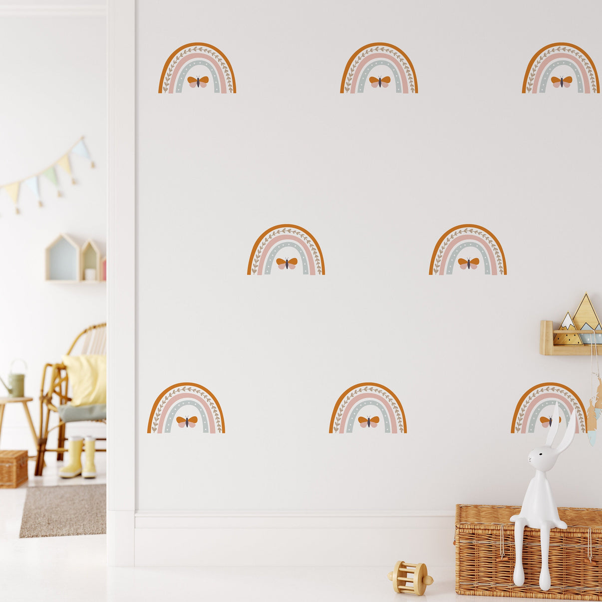 Boho Chic Butterfly Rainbow Wall Stickers – QuoteMyWall