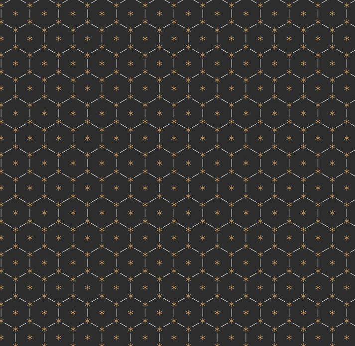 Star & Dash Black Geometric Vinyl Pattern – QuoteMyWall