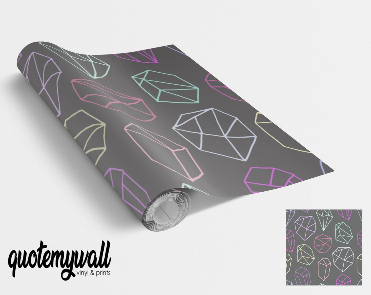 Geometric Pastel Shapes Furniture/Window Vinyl Wrap – QuoteMyWall