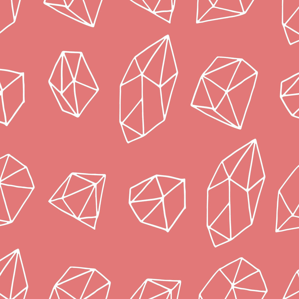 Geometric Red & White Furniture/Window Vinyl Wrap