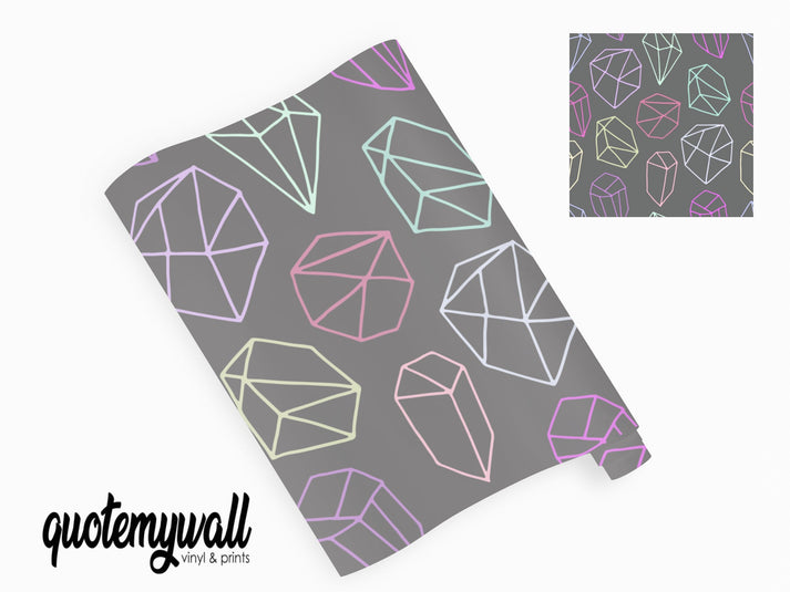 Geometric Pastel Shapes Furniture/Window Vinyl Wrap – QuoteMyWall