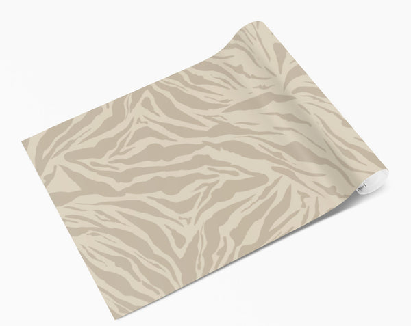 Beige Animal Print Vinyl Furniture Wrap