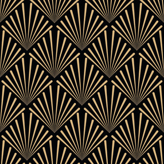 Art Deco Gold Square Pattern Vinyl Furniture Wrap
