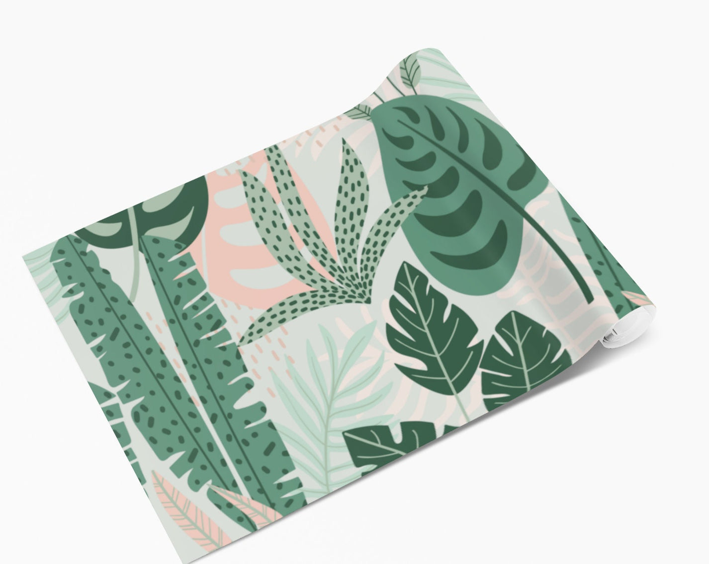 Light Tropical Rainforest Leaf Vinyl Furniture Wrap – QuoteMyWall