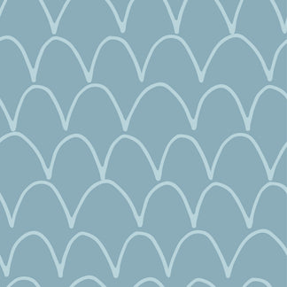 Arch Lines Light Blue Vinyl Furniture Wrap