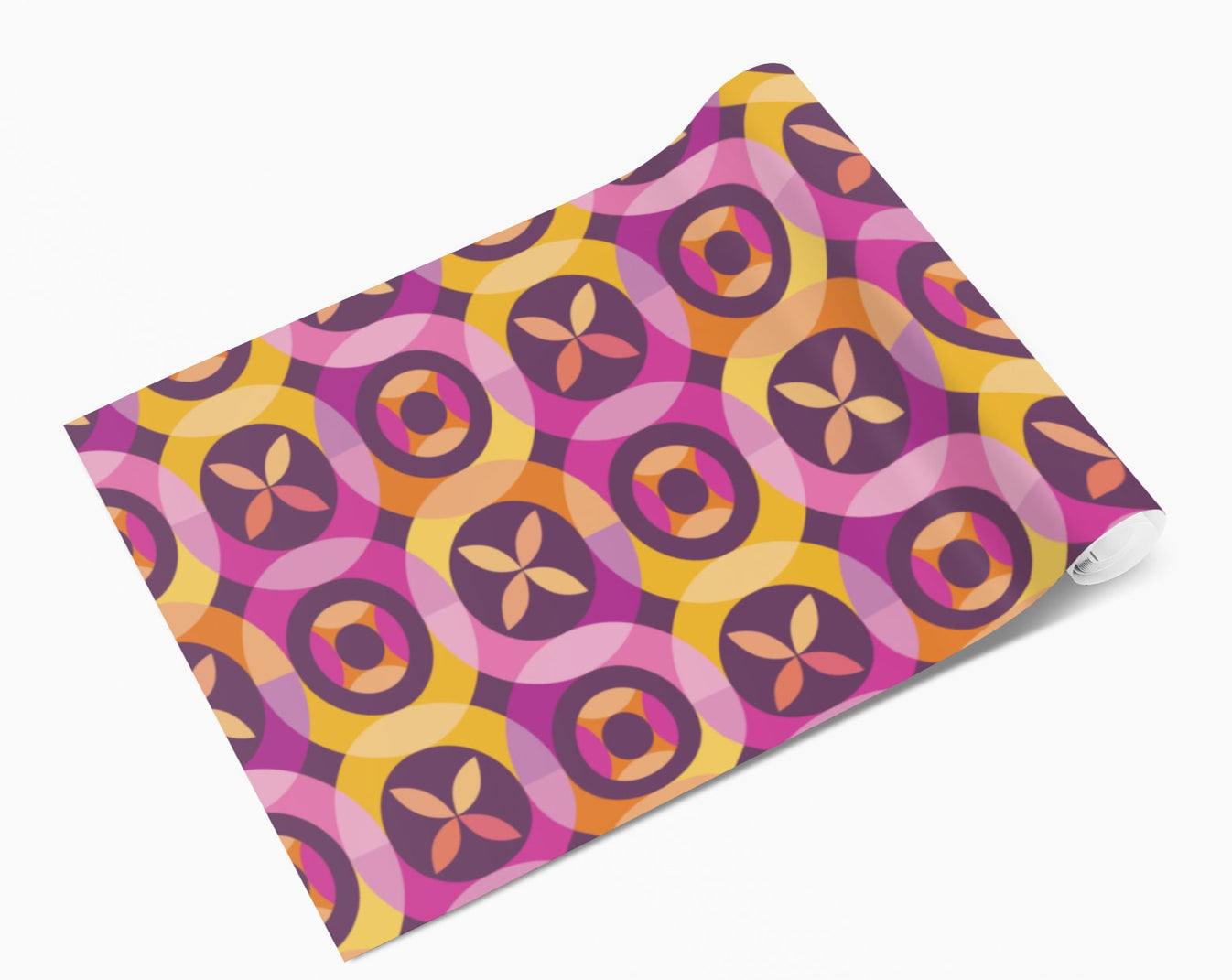 Retro Floral Pattern Vinyl Wrap – QuoteMyWall