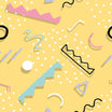 Yellow Geometric Shapes & Shadows Vinyl Wrap
