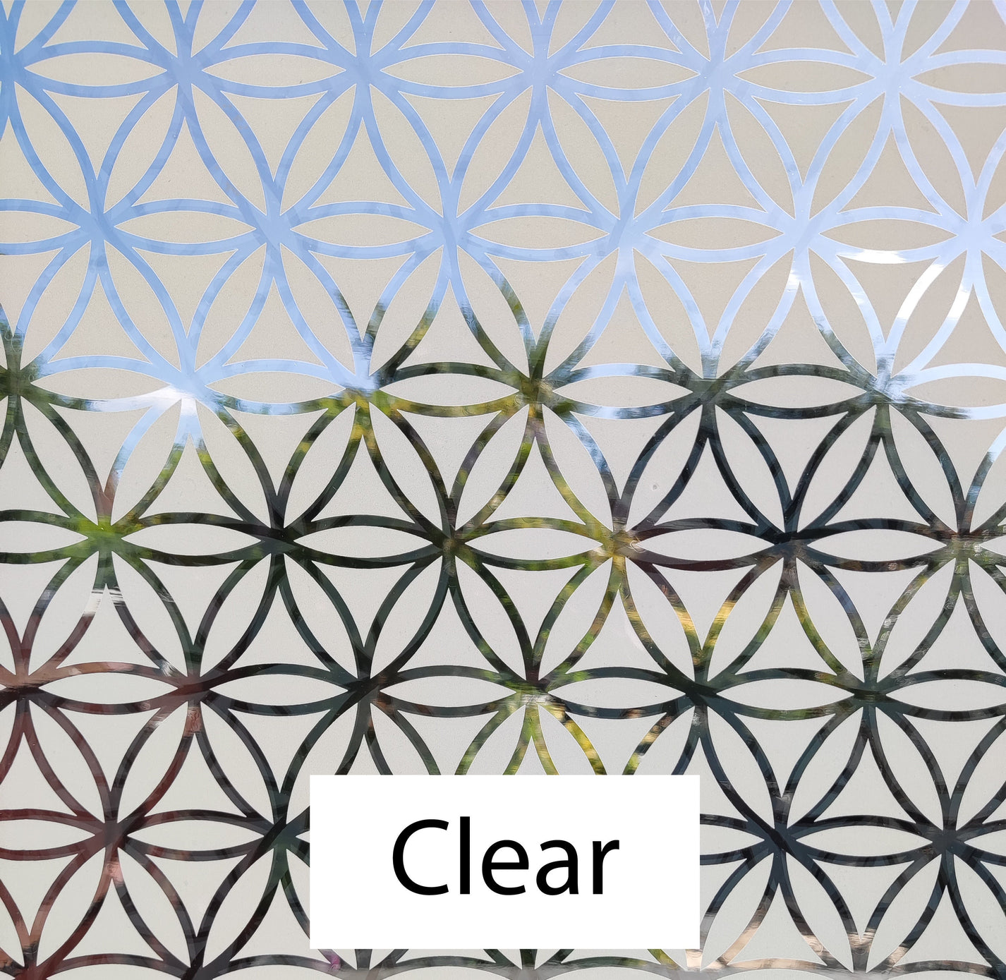 Geometric Decorative Pattern Window PrIvacy Film Frosted Privacy Glass