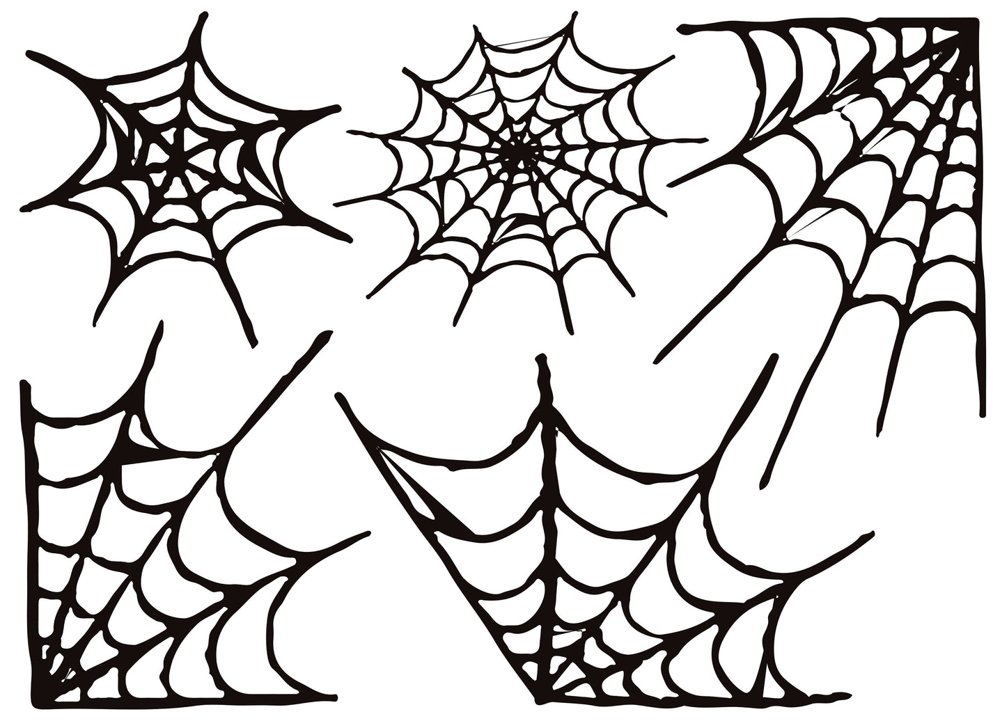Spider Webs Halloween Window Stickers For Kids Cjhildren Home, Hallowe