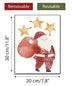 Santa & Stars Hand Drawn Christmas Window Stickers