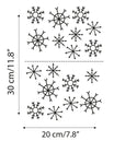 Reusable Snowflakes Christmas Window Stickers Decorations Window Decal