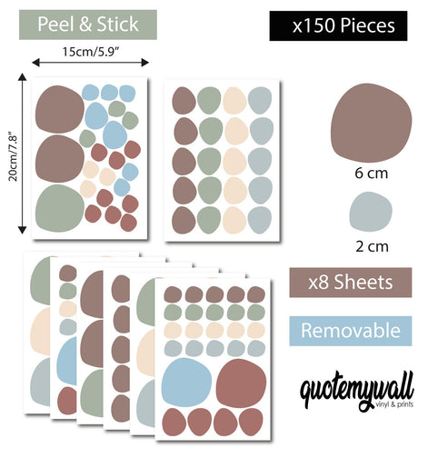Earth Tones Wall Decor Wall Stickers