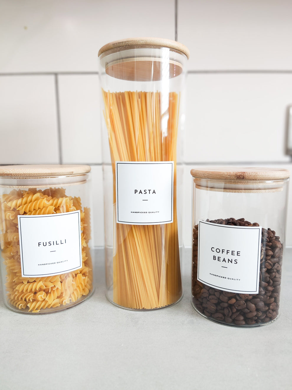 Kitchen Organisation Pantry Stickers Labels