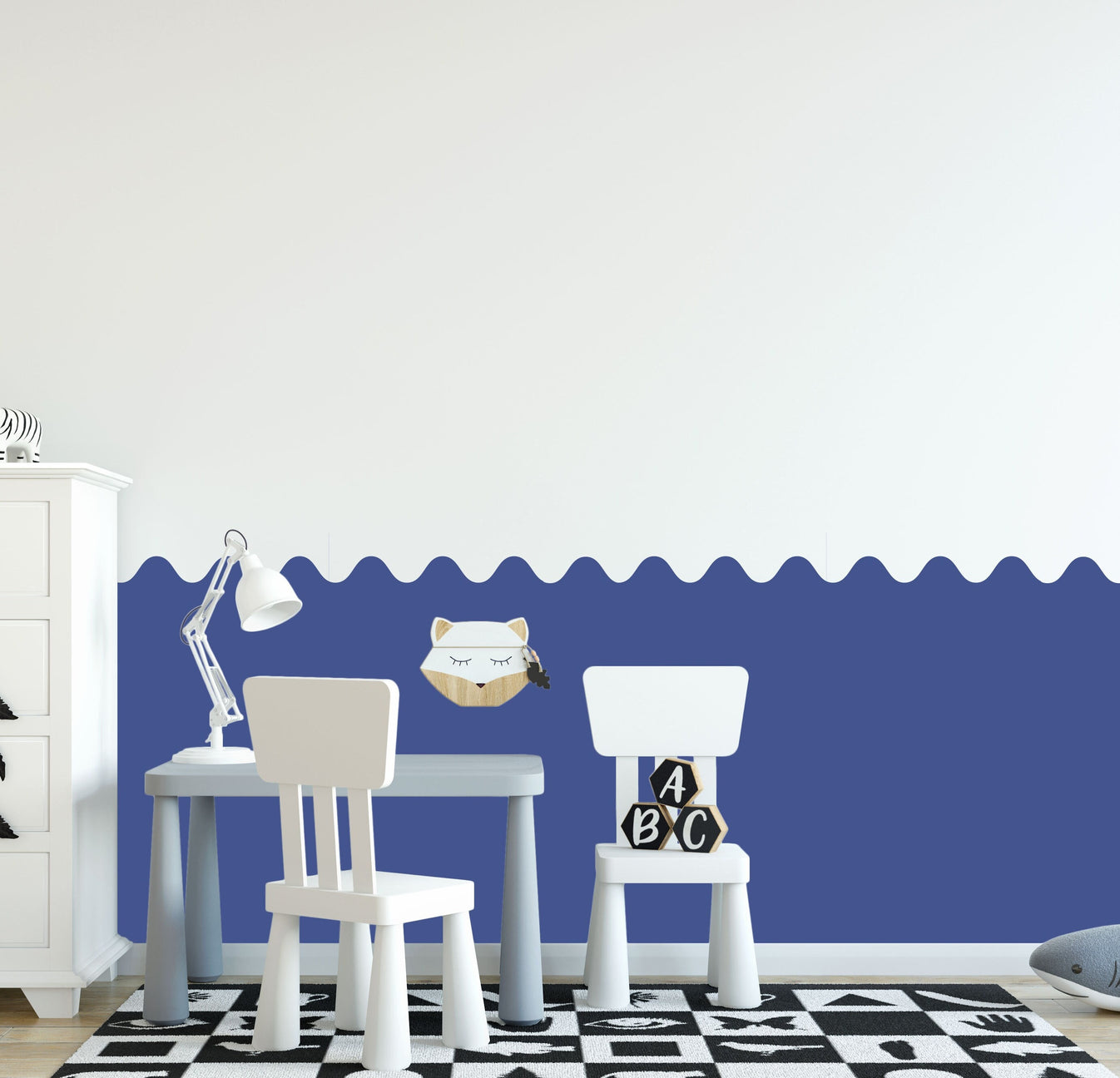 Bumpy Bumps Wall Stencil For Painting, Wall Paint Stencil Border Edgin ...