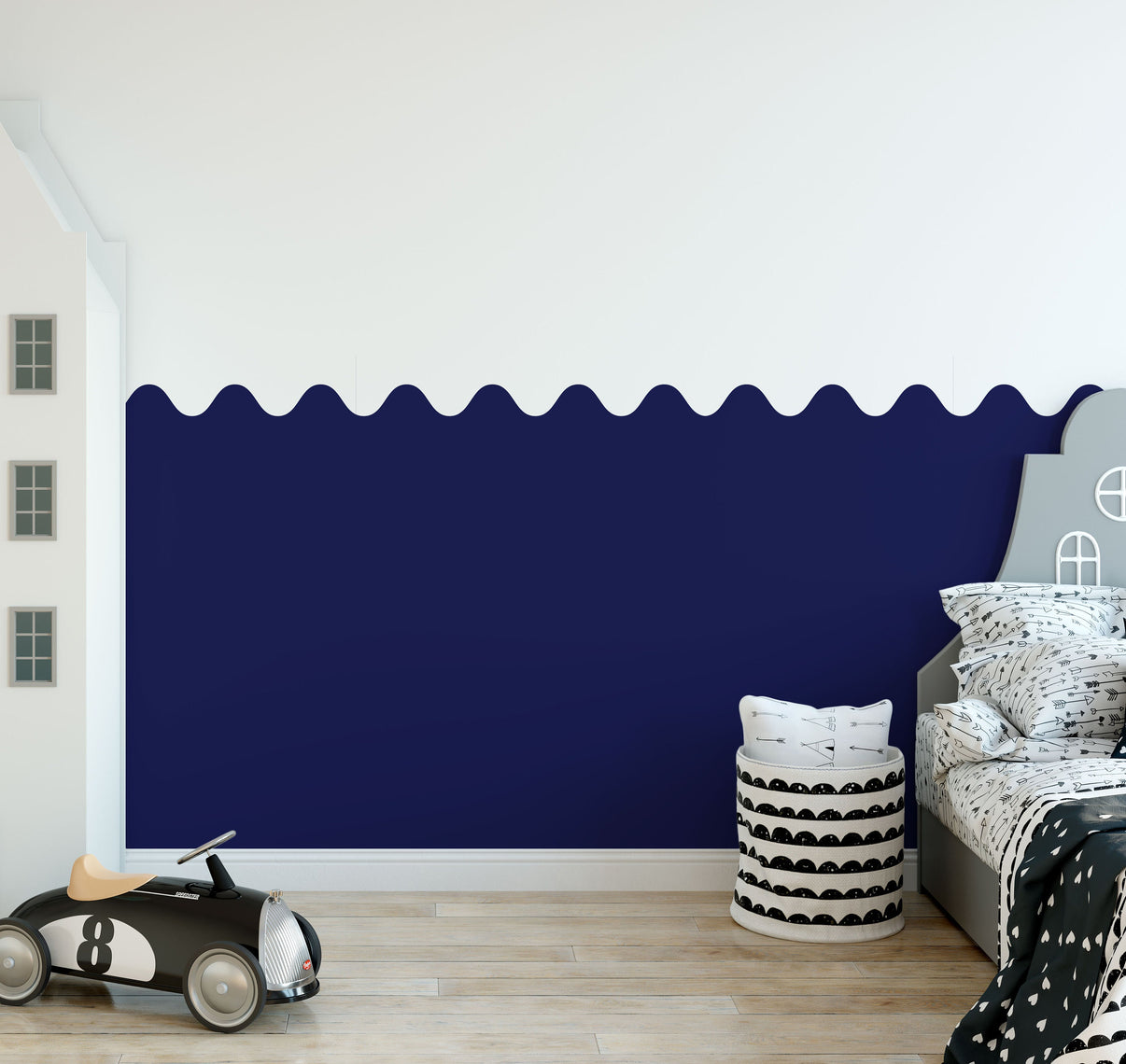 Bumpy Bumps Wall Stencil For Painting, Wall Paint Stencil Border Edgin ...