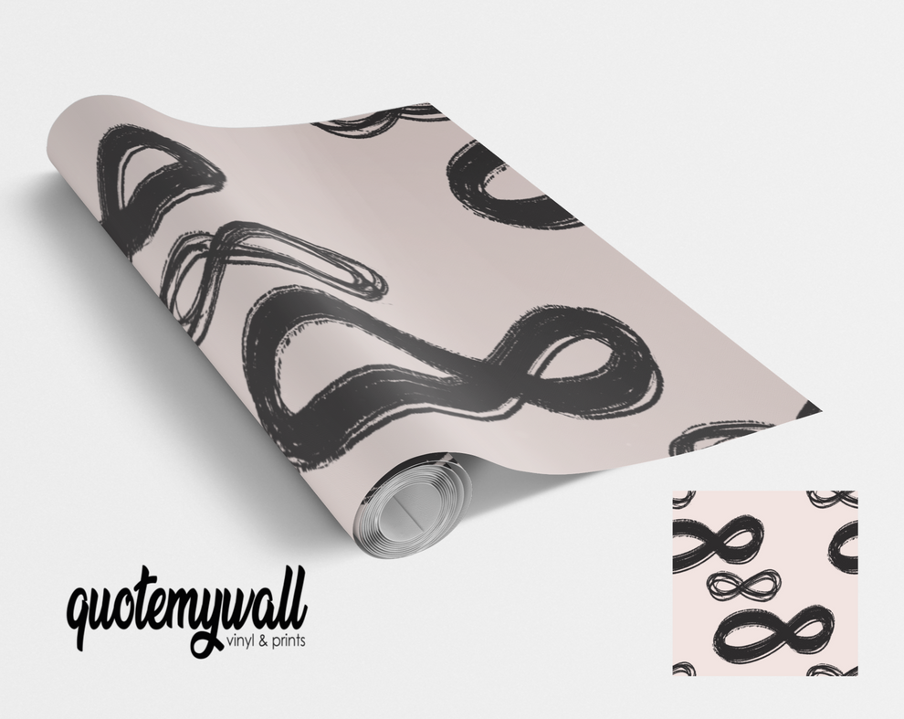 Light Pink Infinity Symbol Self Adhesive Vinyl – QuoteMyWall