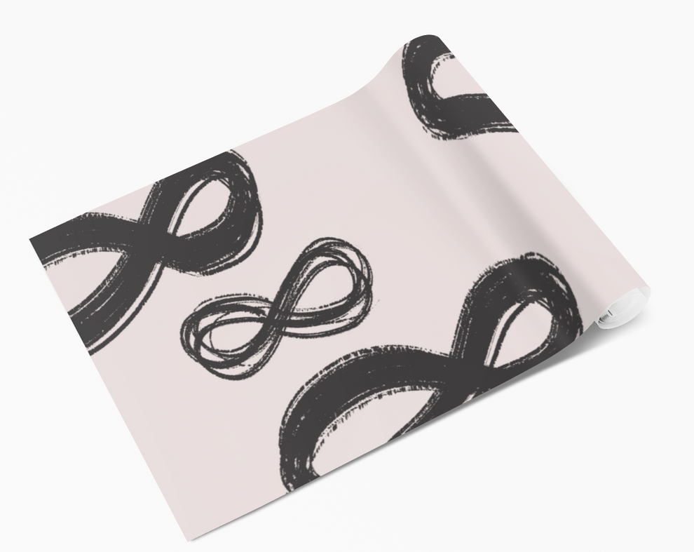 Light Pink Infinity Symbol Self Adhesive Vinyl