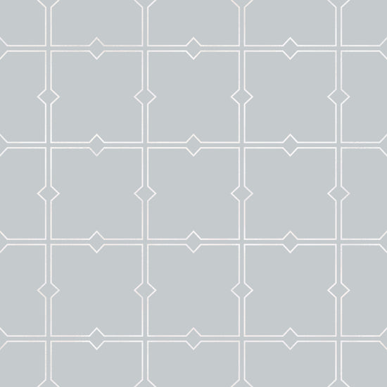 Grey Square Geometric Tile Pattern Self Adhesive Vinyl
