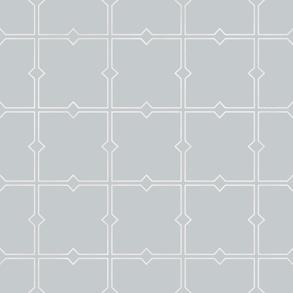 Grey Square Geometric Tile Pattern Self Adhesive Vinyl – QuoteMyWall