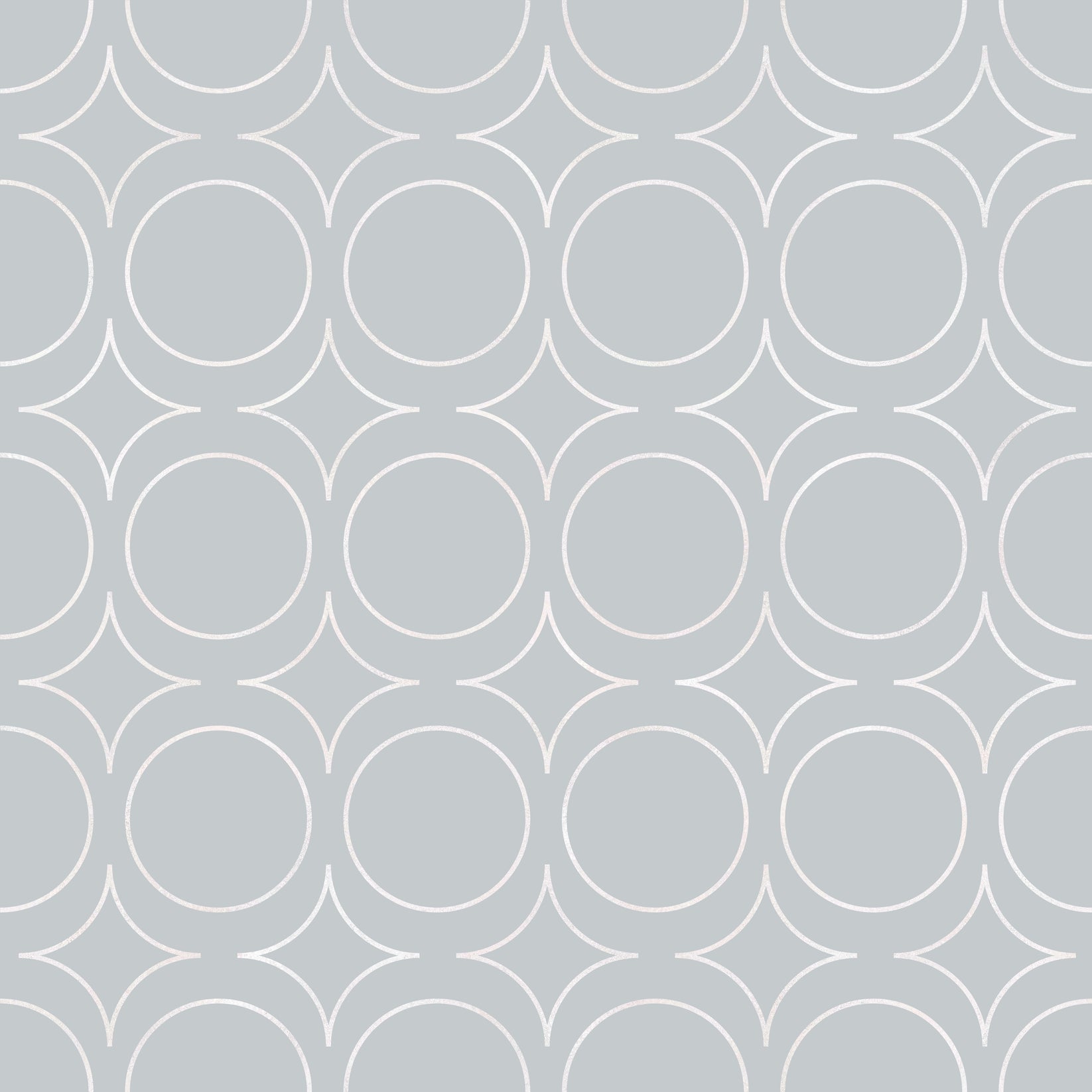 Grey Circular Geometric Design Self Adhesive Vinyl